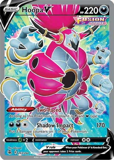 Hoopa V - 253/264 - Full Art Ultra Rare - Sword & Shield - Fusion Strike