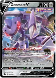 genesect v - 185/264 - ultra rare - sword & shield - fusion strike