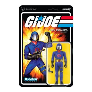 super7 g.i. joe cobra commander (toy colors) 3.75 in reaction figure