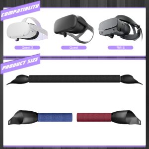 (1 + 1) Ermorgen Golf Clubs Compatible for Oculus Quest 2, Handles Controller Grips for Beat Saber, VR Extension Accessories for Enhanced Gaming Experience Meta Quest 2