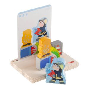 haba fire brigade stacking toy (made in germany)