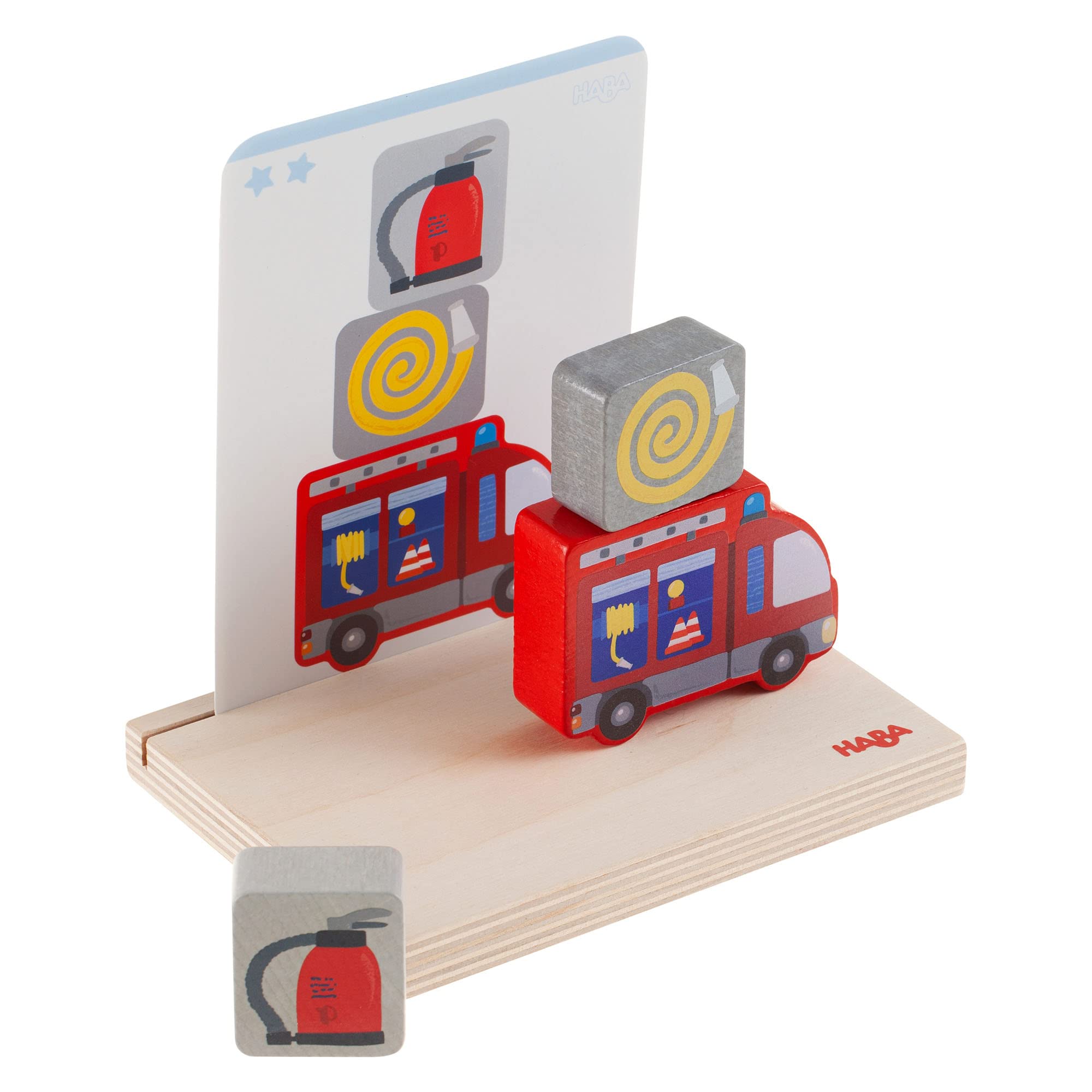 HABA Fire Brigade Stacking Toy (Made in Germany)