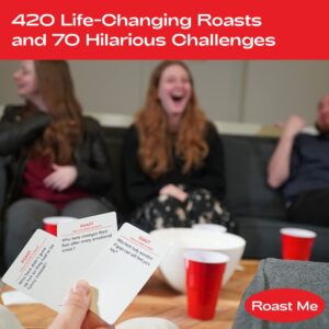 Roast Me Adult Card Game to Flame All Those Around You, Perfect for Party Games with 420 Life-Changing Roasts and 70 Hilarious Challenges