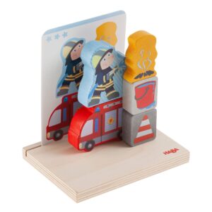 HABA Fire Brigade Stacking Toy (Made in Germany)