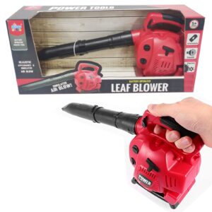 misco toys pretend play kids leaf blower toy tool garden set, kids construction gardening toy, blows real air power, perfect for toddlers and babies, realistic effect and great gift!