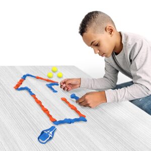 Zip Linx Jumping Domino Action - Hi-Fly Set | Chain Reaction Game - Create Unlimited Designs | Includes 22 ZipLinx, 3 Hi-Fly Balls, and 1 Launcher Key