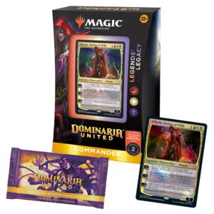 magic: the gathering dominaria united commander deck – legends' legacy + collector booster sample pack