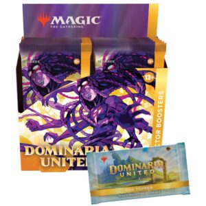 Magic The Gathering Dominaria United Collector Booster Box | 12 Packs + Topper Card (181 Magic Cards)