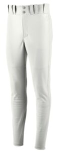 mizuno men's standard premier pro tapered pant, white, small