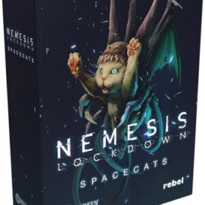 Nemesis: Lockdown: Spacecats - Board Game Expansion by Awaken Realms - Sci-Fi Horror Game - Strategy Game - Cooperative Adventure Game - Adults & Teens Ages 14+ - 1-5 Players - Playtime 1-2 Hours