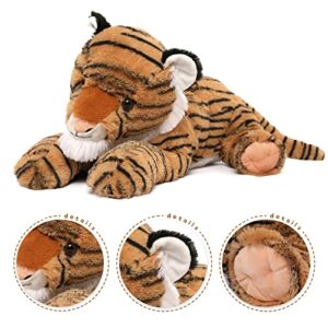 MaoGoLan Tiger Stuffed Animals, Stuffed Mommy Tiger with 3 Cubs, 4 PCs Large Tiger Plush Set for Boys Girls, Birthday Gift 20 inches