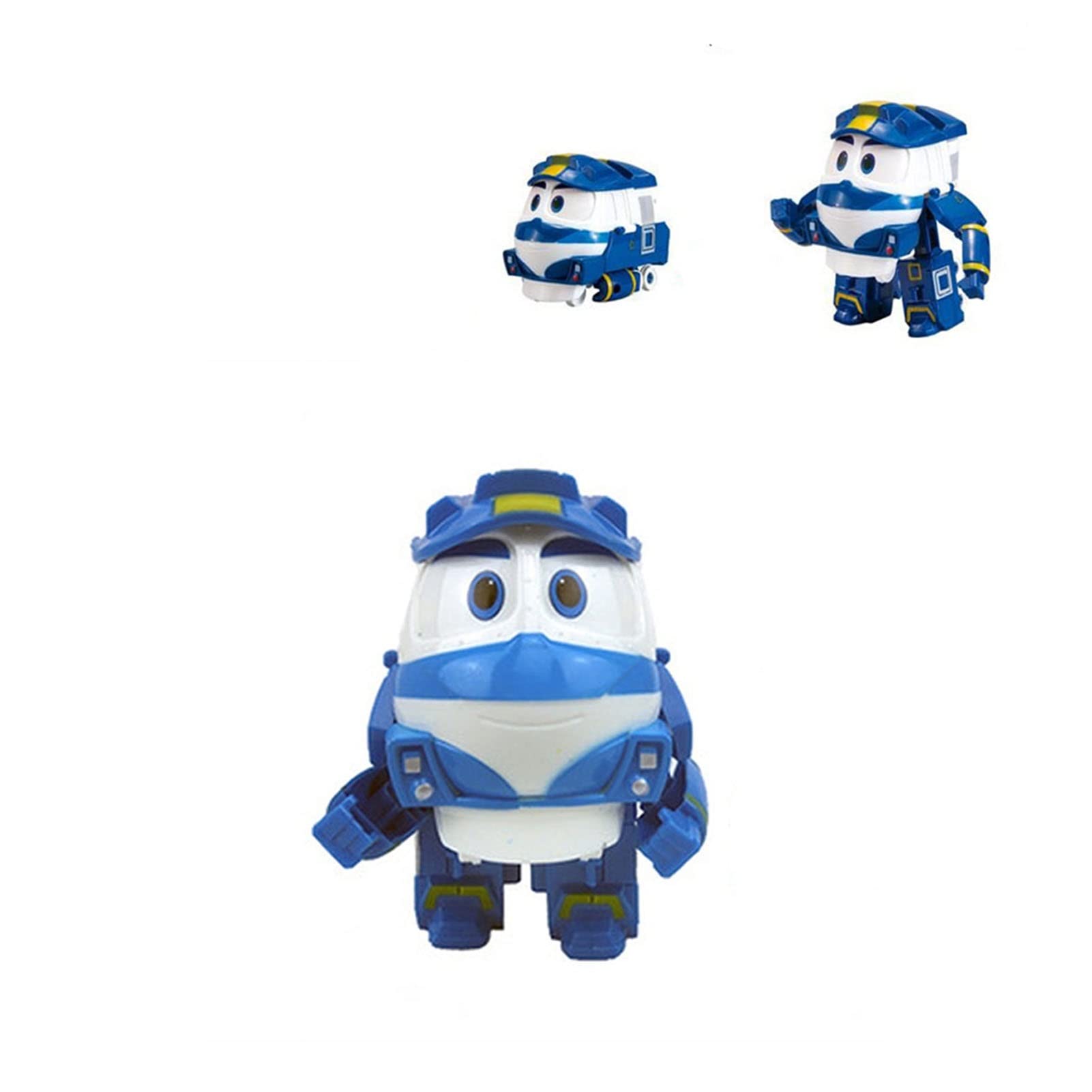 ZYYYWW Kay Kids Toys,Trains Deformation Toy Plastic Robot Blue Toys for Little Boys Toys