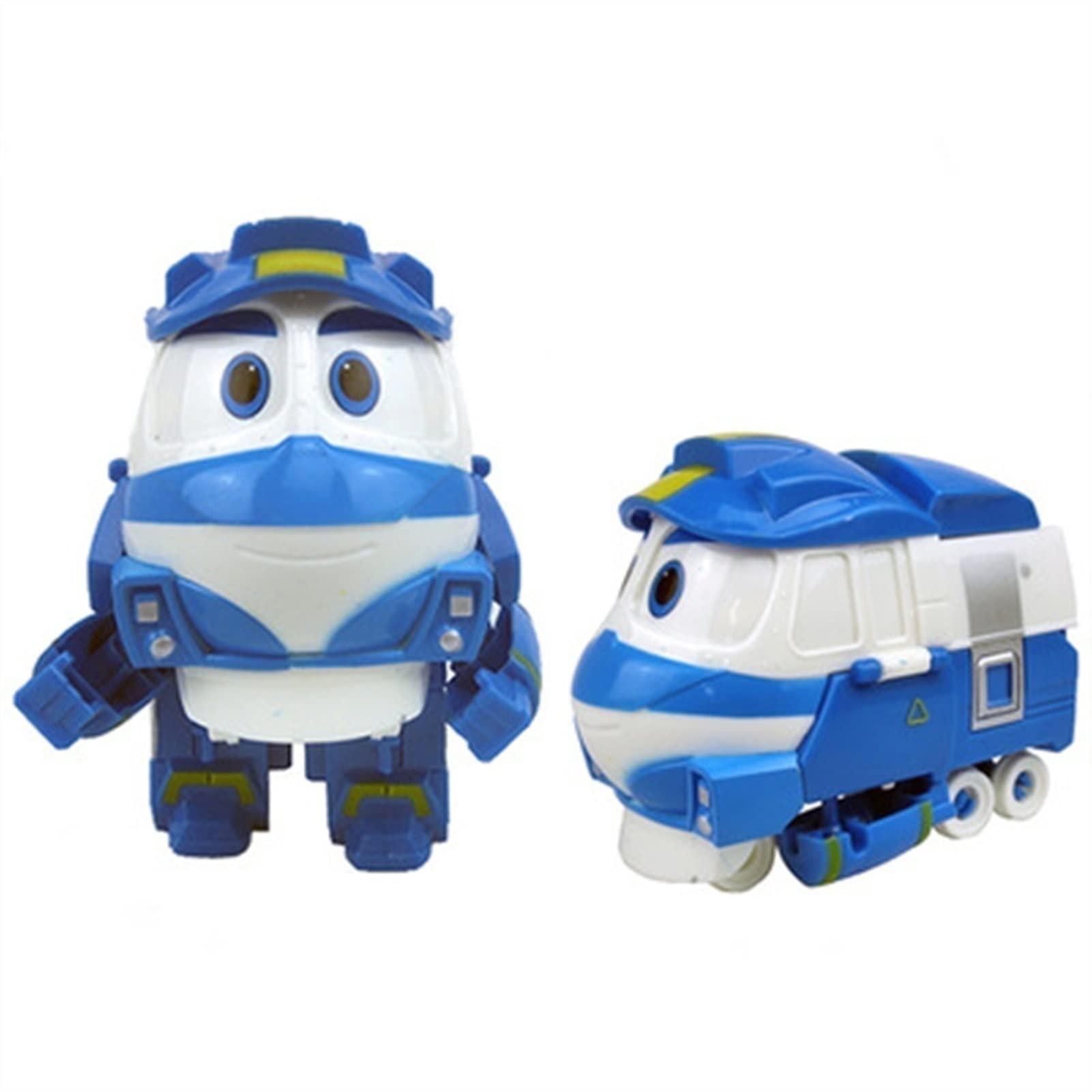 ZYYYWW Kay Kids Toys,Trains Deformation Toy Plastic Robot Blue Toys for Little Boys Toys