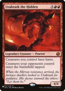 magic: the gathering - urabrask the hidden - the list