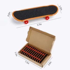 12Pcs Finger Toys Professional Finger Skateboard, Mini Skateboard Fingerboards for Creative Fingertips Movement, Novelty Toys for Adults and Kids Boys Girls Gifts