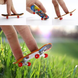 12Pcs Finger Toys Professional Finger Skateboard, Mini Skateboard Fingerboards for Creative Fingertips Movement, Novelty Toys for Adults and Kids Boys Girls Gifts