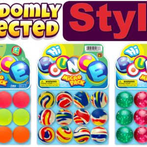 2CHILL Super Bouncy Balls Hi Bounce (6 Packs of 12 Balls) Small Toys Party Favors. Racketball Kids Prize Premium Giveaways Gift Toy. Mini Colorful Rubber Balls. Bulk Party Favors. 967-6s