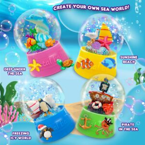 Goodyking Make Your Own Water Globe - Snow Water Stem Projects Diy Activities Glitters Supplies Perfect Arts And Crafts Clay For Girls Boys Kids Ages 4-6 4-8 6-8 8-12 + Years Old Materials Stuff Games