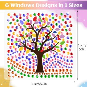 RTHPY Arts and Crafts for Kids Ages 8-12 & 6-8, Window Suncatcher Diamond Painting Kits by Numbers for Girl Ages 7 9 11 Year Old Gem Art for Kids Ages 9-12 Birthday Gift Idea for Teens (Nature)