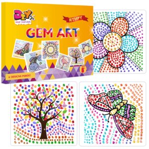 rthpy arts and crafts for kids ages 8-12 & 6-8, window suncatcher diamond painting kits by numbers for girl ages 7 9 11 year old gem art for kids ages 9-12 birthday gift idea for teens (nature)