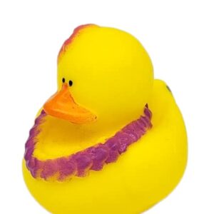 Cool Rubber Ducks (2") Standard Size. (12 Pack) Cute Duck Bath Tub Pool Toys. (Luau Rubber Duckies)