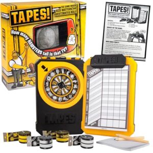 tapes! - the game of wacky measurements - how many hampsters tall is that? great for parties and game night for kids and family - 2-4 players, ages 6+