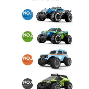 NiGHT LiONS TECH RC Cars for Kids 2WD Remote Control Car 2 Batteries Alloy Monster Trucks 60Mins Play Time Electric Toy Off-Road Crawler Gift for Boys and Girls