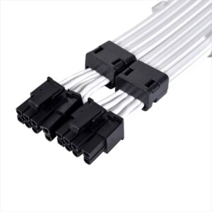 LIAN LI Strimer Plus V2 8 Pin (PW8-PV2) - Addressable RGB VGA Power Cable-(No Controller Included) - for Dual 8 PIN GPU Connector