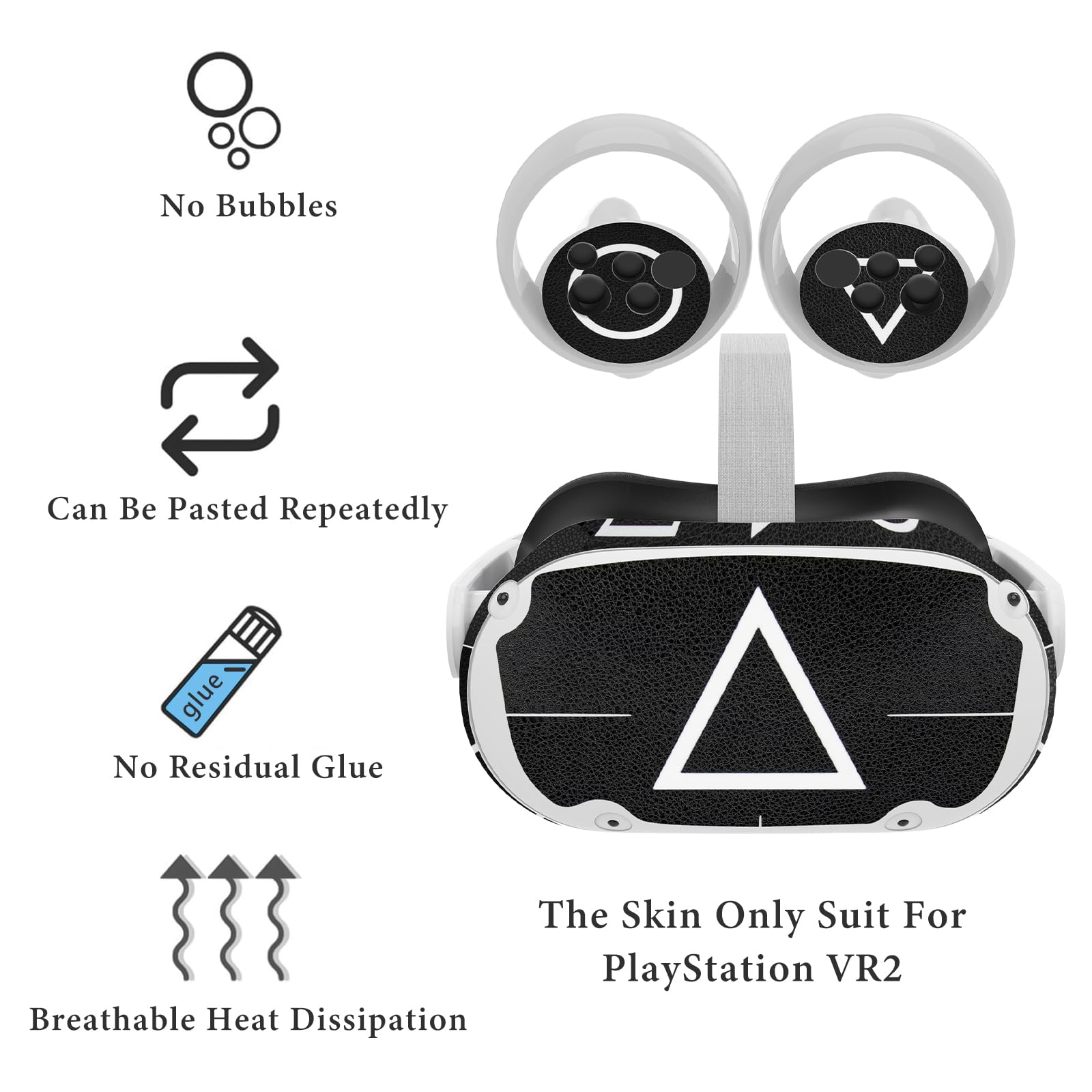 Geekria VR Headset & Controller Handle Skin Compatible with Meta Quest 2 Protective Cover, Protective Durable Scratch Resistant Quest 2 Sticker Squid