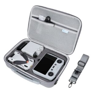 skyreat mini 3 / mini 3 pro rc case, portable pu leather storage shoulder bag for dji mini 3 pro accessories