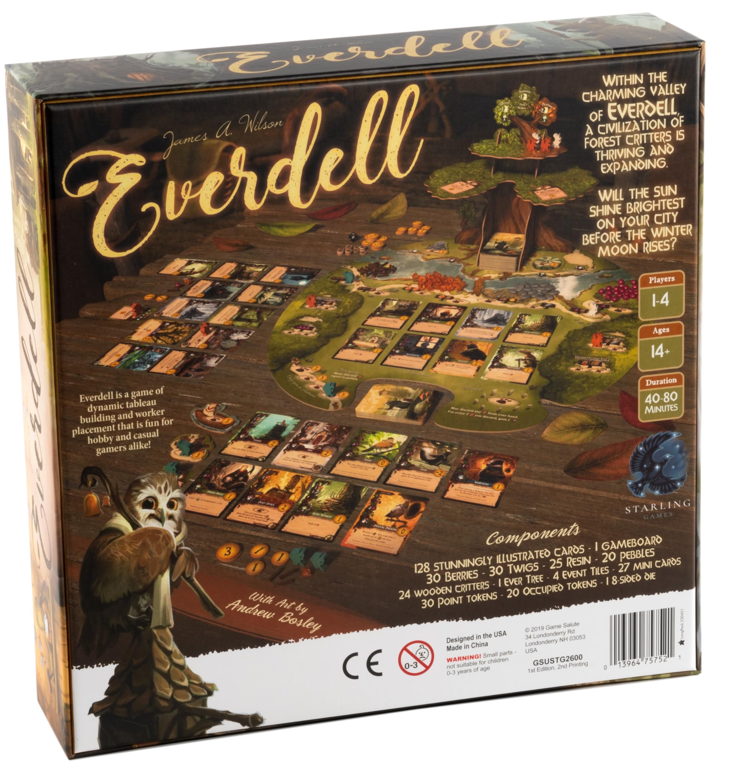 Everdell Standard Edition by Starling Games - 1-4 Player Game Where You Build a Woodland City Full of Adorable Critters