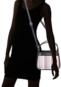 Tommy Hilfiger Quinn Crossbody Bag, Navy/RED Multi