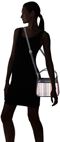 Tommy Hilfiger Quinn Crossbody Bag, Navy/RED Multi