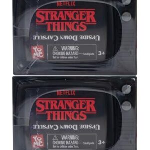 YuMe Official Netflix Stranger Things Surprise Upside Down Capsules Vintage Blind Box Action Figure 80's Collectible Gifts for Collectors Toys Merchandise (2Pk)