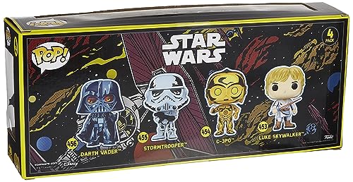 Funko POP! Star Wars Retro Series Darth Vader/Stormtrooper/C-3PO / Luke Skywalker 4 Pack