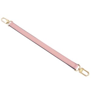 genuine leather plain strap replacement top handle leather strap for handbag (pink, 26 in)