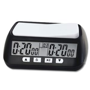 domccy chess clock timer digital chess clock timer count up/down bonus delay portable english version digital clock for chess game