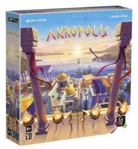 akropolis | strategy game for teens and adults | ages 8+ | 2 to 4 players | 30 minutes