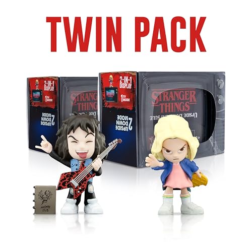 YuMe Official Netflix Stranger Things Surprise Upside Down Capsules Vintage Blind Box Action Figure 80's Collectible Gifts for Collectors Toys Merchandise (2Pk)