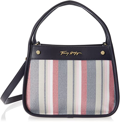 Tommy Hilfiger Quinn Crossbody Bag, Navy/RED Multi