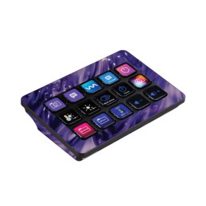 mightyskins skin compatible with elgato stream deck mk.2 - purple wash | protective, durable, and unique vinyl decal wrap cover | easy to apply, remove, and change styles | made in the usa