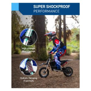 Hiboy DK1 36V Electric Dirt Bike,300W Electric Motorcycle - Up to 15.5MPH & 13.7 Miles Long-Range,3-Speed Modes Motorcycle for Kids Ages 3-10