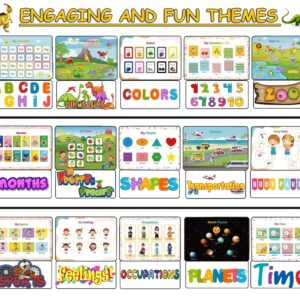 Busy Book for Toddlers, Montessori Toys for Toddlers, Preschool Educational Activities, 32 Theme Busy Book, Autism Sensory Educational Toys, Early Learning Toys, for Boys and Girls