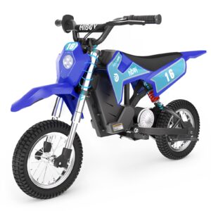 hiboy dk1 36v electric dirt bike,300w electric motorcycle - up to 15.5mph & 13.7 miles long-range,3-speed modes motorcycle for kids ages 3-10