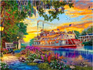 ceaco - dominic davison - mississippi cruise - 750 piece jigsaw puzzle