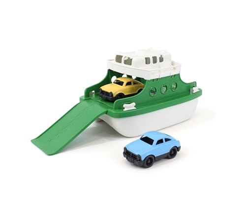 Ferry Boat Green/White w/Cars