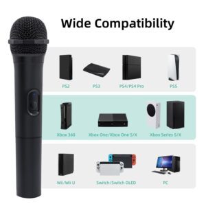 Mcbazel Wireless USB Gaming Microphone Compatible with Xbox Series X/S, PS5, Switch OLED, NS Switch, PC, PS4, PS3, PS2, Xbox One X/S, Xbox One, Xbox 360, Wii