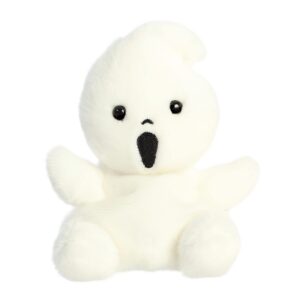 aurora® adorable palm pals™ boo ghost stuffed animal - pocket-sized play - collectable fun - white 5 inches