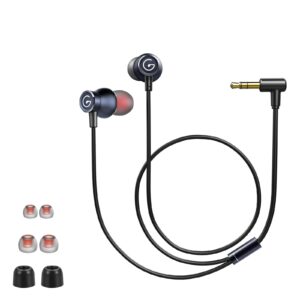 gevo durable in-ear earphones for oculus quest 2, noise-isolating vr inert sponge earbuds with silicone caps compatible with rift s vr headset (black)