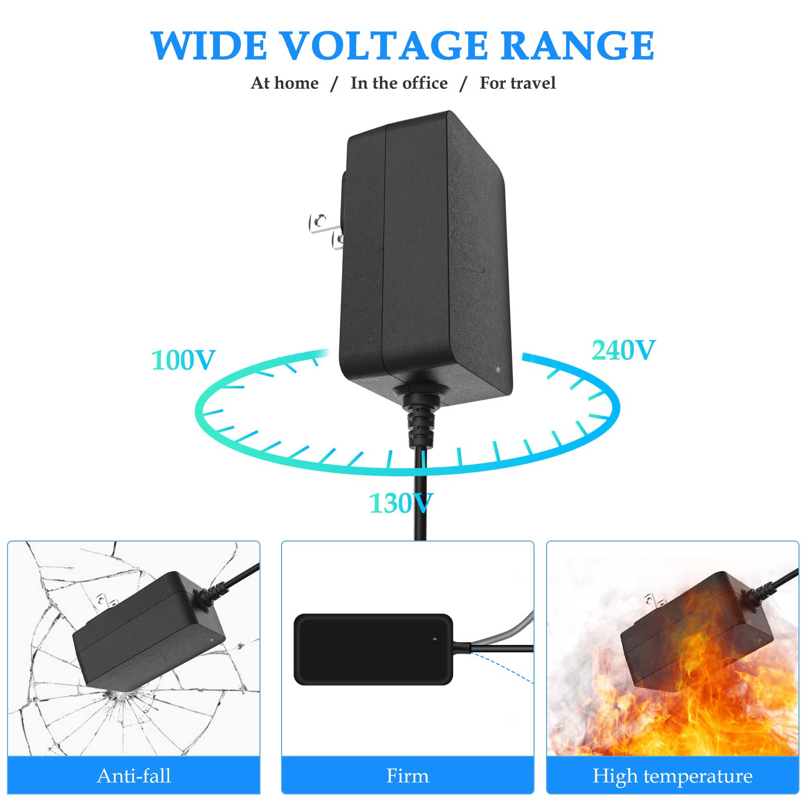 MULTIM 12V with Small Blue Plug Kid Trax Battery Charger Power Supply for Child Ride On Car Dodge Ram 3500 Beetle Mini Rideamales Scout Pony Josie Unicorn Disney Mickey Minnie Power Adapter Cord